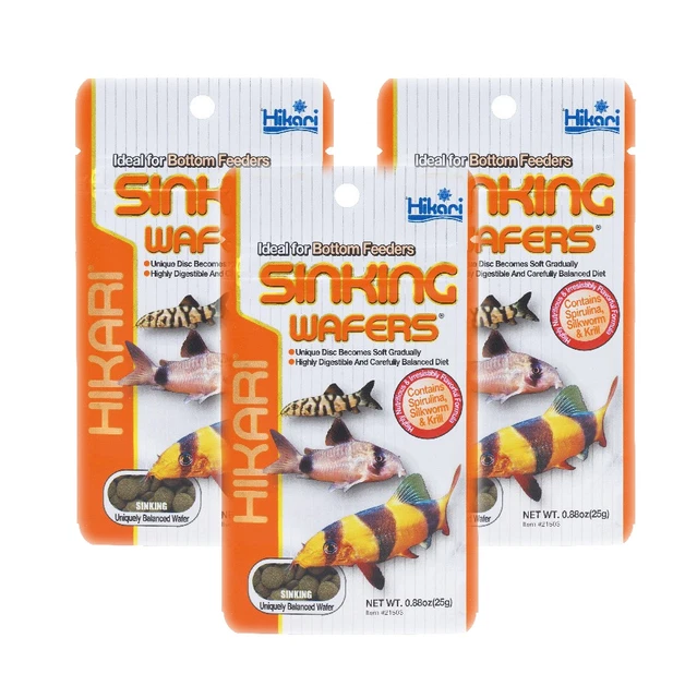 HIKARI SINKING WAFERS Fish Food Rapidly Sinking Food for Bottom Feeders ...