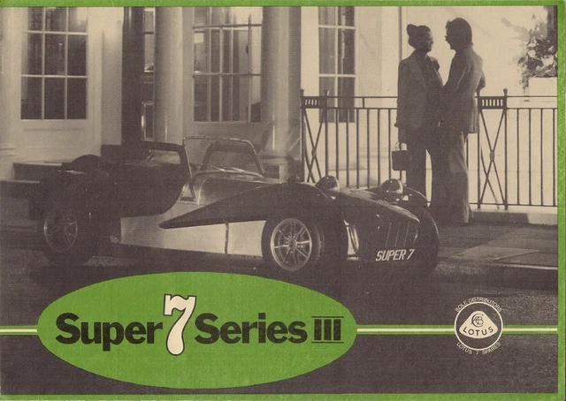 CATERHAM SUPER SEVEN Series III Late 1970s UK Market Foldout Sales ...