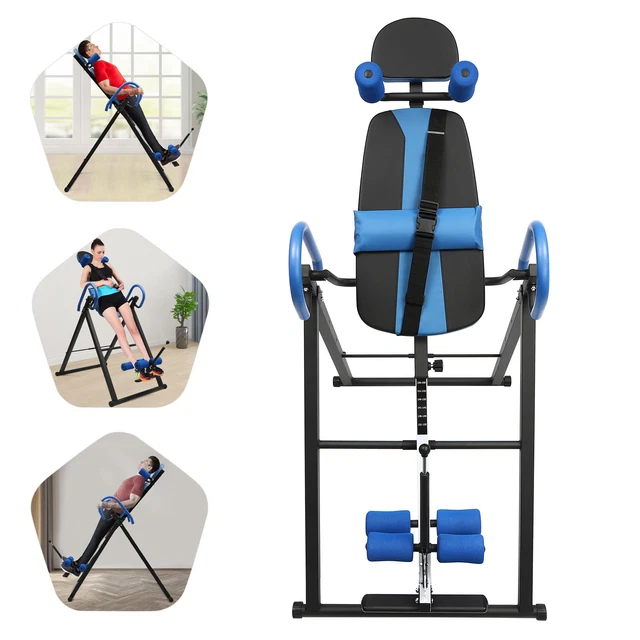 GRAVITY INVERSION TABLE Foldable Stretcher Inverter Machine Gym Fitness ...