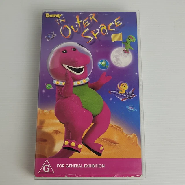 BARNEY IN OUTER Space VHS Video Rare 1999 Cartoon Animated PAL Galaxy ...