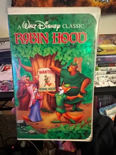 WALT DISNEY HOME Video The Classics Robin Hood VHS BLACK DIAMOND £0.74 ...