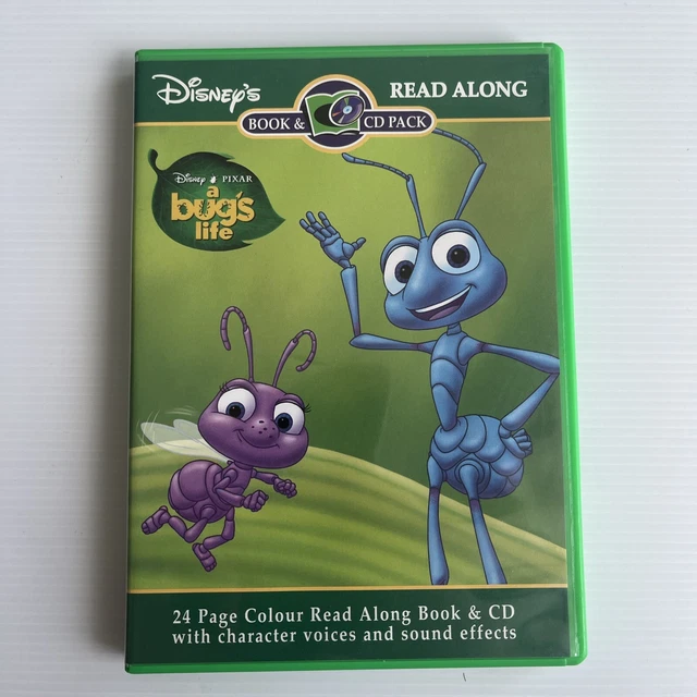 WALT DISNEY KIDS 24 Page A Bugs Life Story Book & CD Pack Learn To Read ...