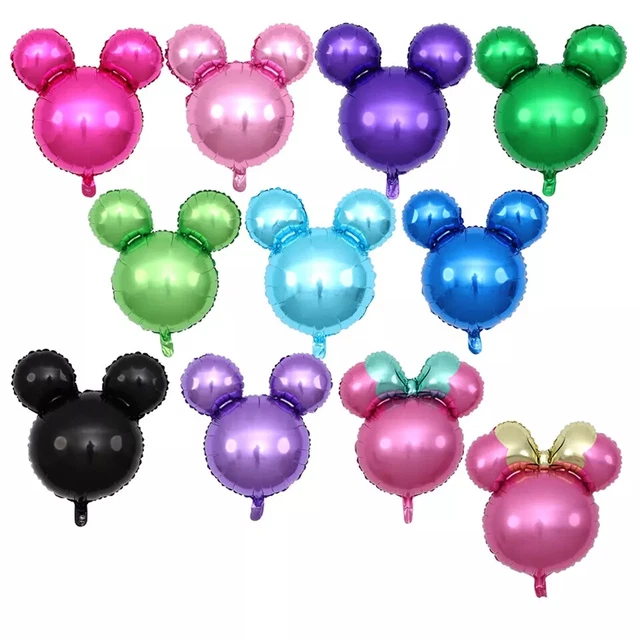 MICKEY MOUSE SHAPE Head Theme Foil Balloon Birthday Party Boy Girl ...
