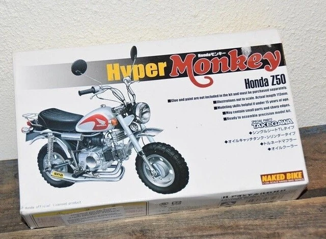 RARE HONDA Z50 Hyper Monkey Aoshima Naked Bike Séries 1/12ème. Made in Japan EUR 15,00 - PicClick FR