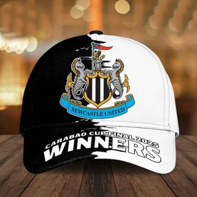 NE.WCA.ST.LE UNITED CARABAO Cup Final 2025 Winners Classic Cap £28.86 ...
