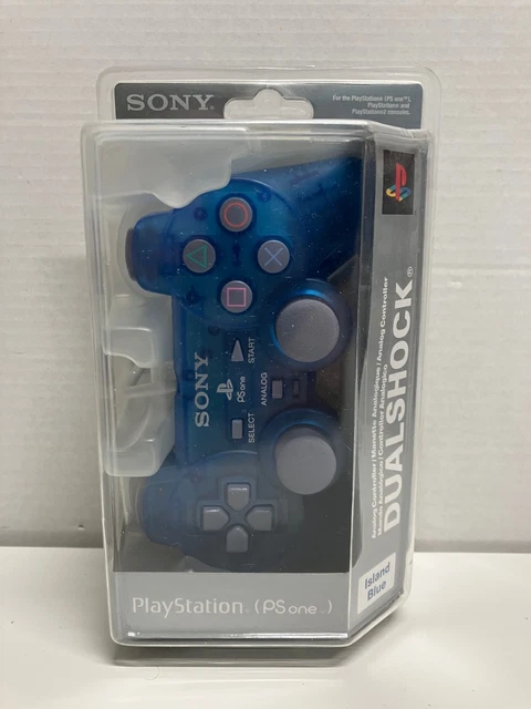 OFFICIAL DUALSHOCK ONE Island Blue Controller Playstation PS1 Sony ...
