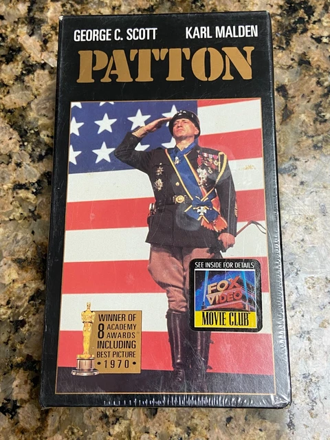 VINTAGE VHS PATTON War Military Double Cassette Factory Sealed George C ...