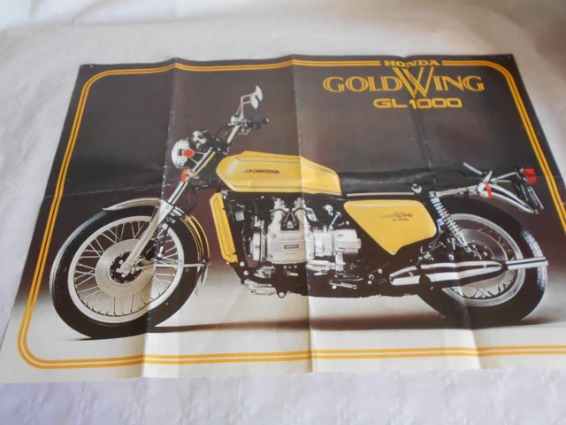 VINTAGE HONDA GOLDWING GL1000 poster and Catalogue 1970s £14.00 ...