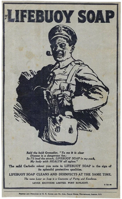 ORIGINAL WW1 LIFEBUOY Soap Print Advert British Soldier Tommy £9.99 ...