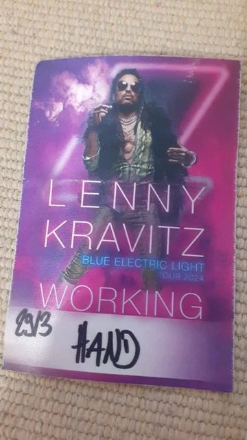 LENNY KRAVITZ WORKING Pass Blue Electric Light Tour 2024 EUR 25,00 ...
