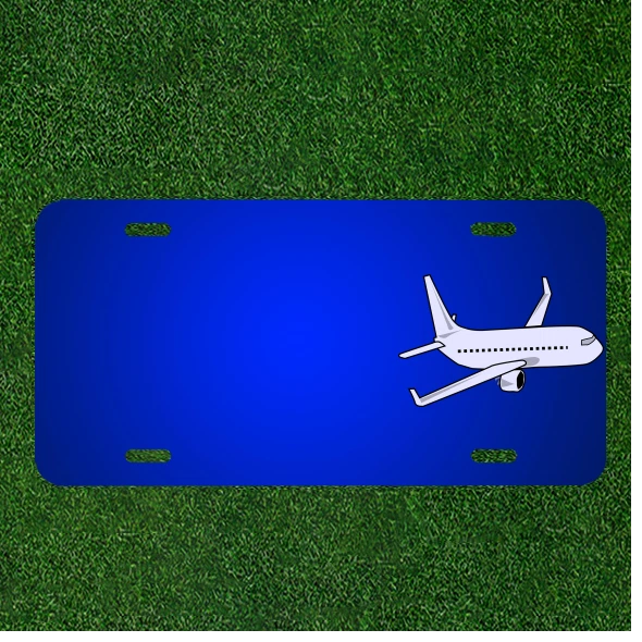 CUSTOM PERSONALIZED LICENSE Plate With Add Names To Airplane Travel ...
