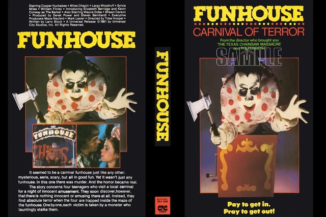 FUNHOUSE 1981 FAN Made DVD PRE CERT VIDEO STYLE COVER +MP4 disk £10.55 ...