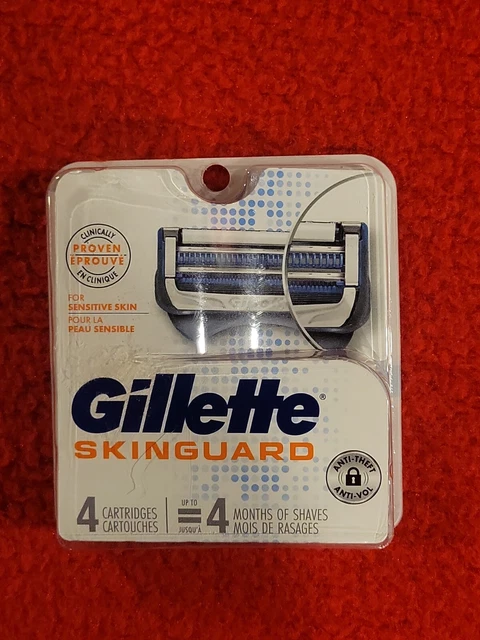GILLETTE 66509 SKINGUARD Razor Blade with 4 Refills Cartridges EUR 4,30 ...