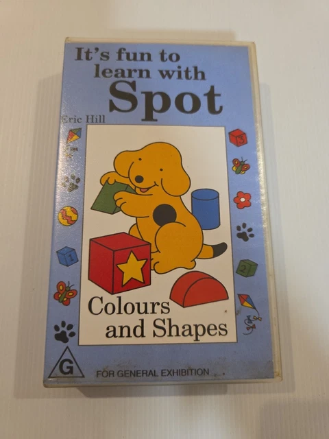 SPOT : Colours And Shapes (Pal Vhs Video Tape) £14.54 - PicClick UK
