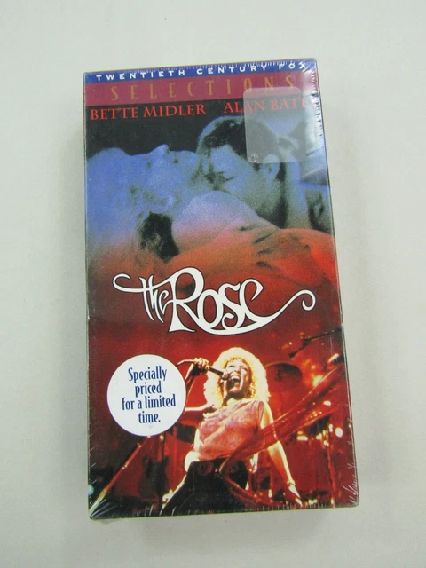 THE ROSE VHS Selections Bette Midler Alan Bates Drama Sealed Watermark ...