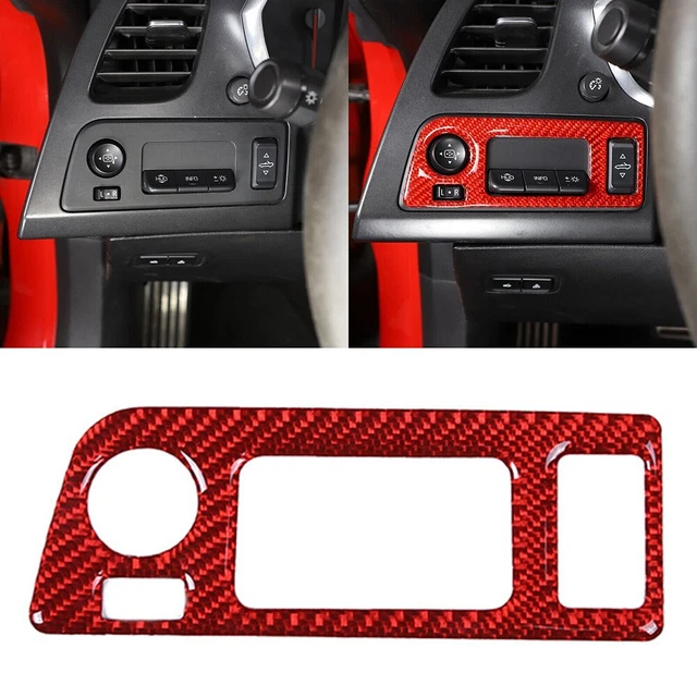 HOUSSE BOUTON INTERRUPTEUR de phare en fibre de carbone premium garniture pour C EUR 9,89 ...