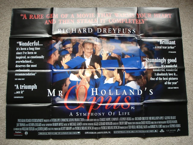 MR HOLLAND'S OPUS - Original film poster - Richard Dreyfuss - UK quad £ ...