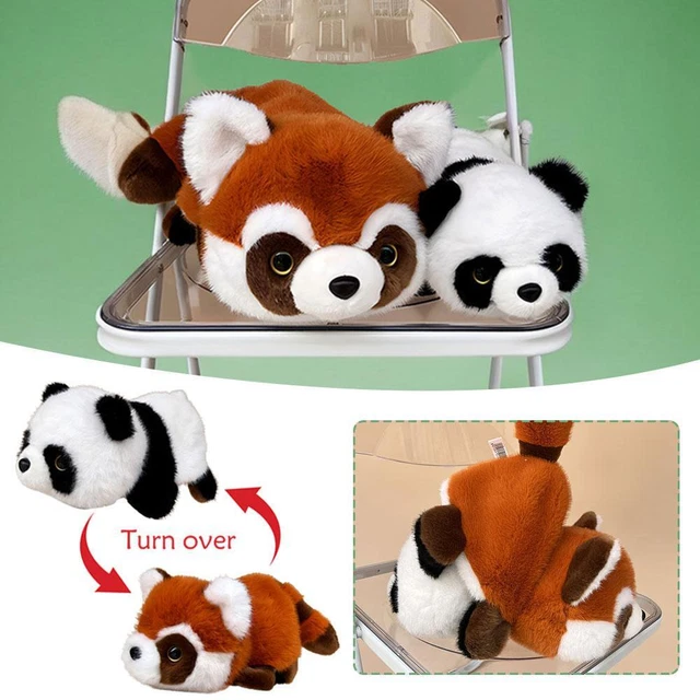 2IN1 MAGIC FLIP Transformation Cute Plush Toy Panda to Gift Xmas Little ...
