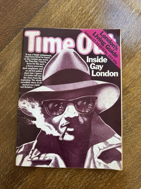 TIME OUT MAGAZINE Jan 17-23 1975 INSIDE GAY LONDON Magazine Vintage ...