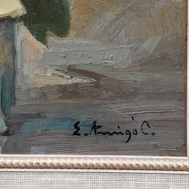 C-1845. EMILI AMIGÓ I Castelltort (1870-1934) . Bodegón. Oil On Tabla ...