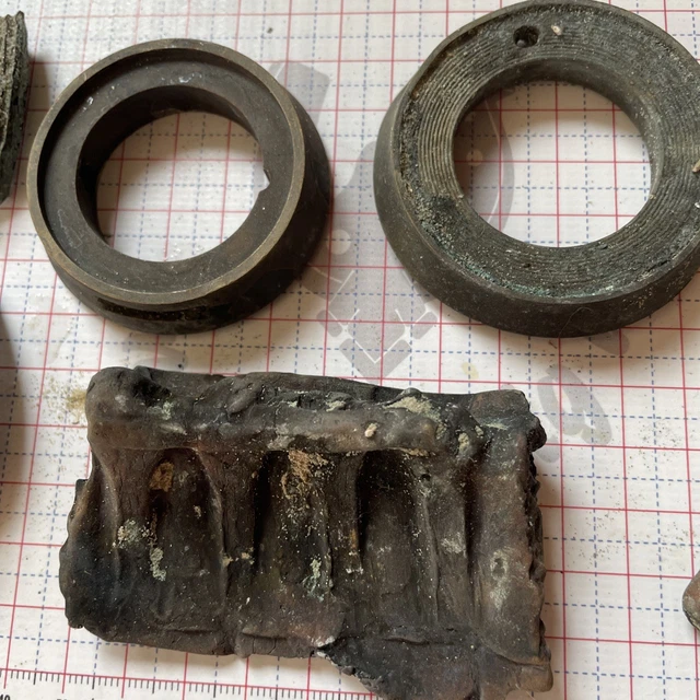 WW2 WW1 GENUINE artillery shell pieces ordinance detonator Solent Beach ...