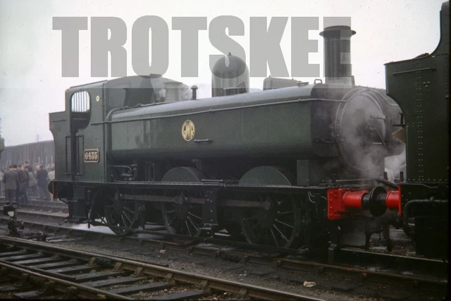 35MM SLIDE BR British Railways Steam Loco 6435 Class 6400 Worchester ...