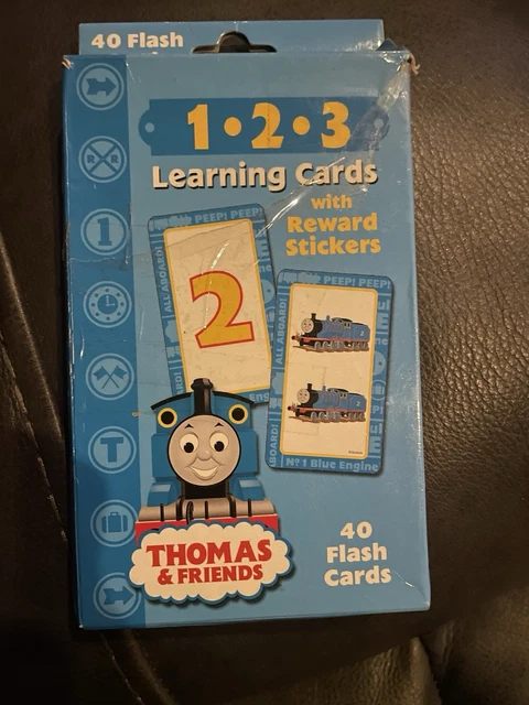THOMAS TANK ENGINE & Friends Math Numbers 123 Flash Cards Pre-K NEW! $5 ...