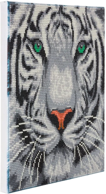 CRAFT BUDDY CRYSTAL Art CAK-A96M Witte Tijger, 30x30cm Crystal Art Kit ...