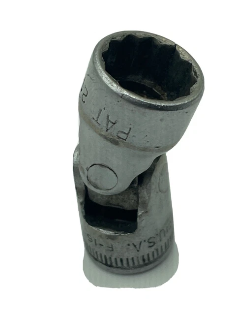 VINTAGE SNAP ON 1/2" Swivel Socket Joint 1/2” Drive 12 point F-16 USA ...