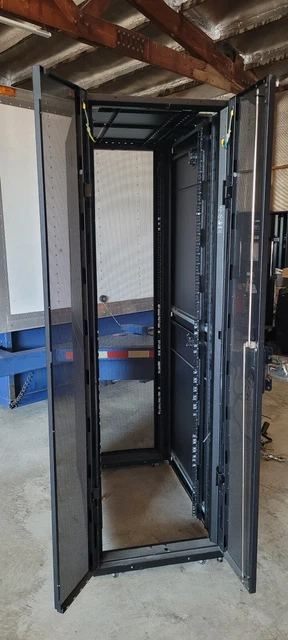 AR3100 APC SCHNEIDER 42U Server Rack Cabinet Front/Back Doors,Key ...