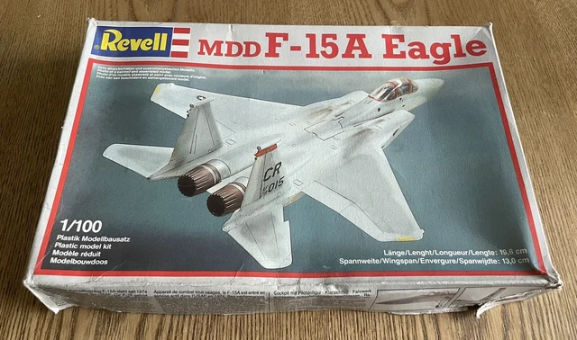 REVELL (1985) 1:100 Scale MMD F-15A Eagle No 4029 (decal sheet/canopy ...