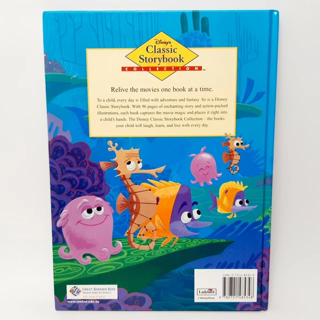 WALT DISNEY FINDING NEMO Classic Storybook Ladybird Hard Cover A4 2003 ...
