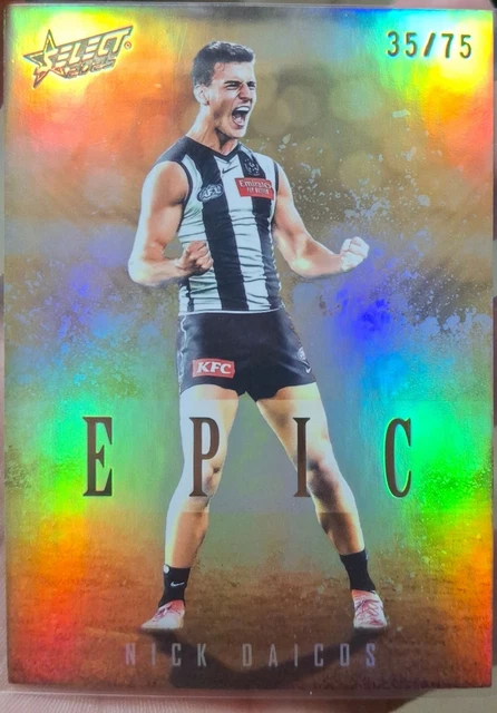 2025 AFL SELECT nick daicos Player Number Gold Epic 35/75 $1,000.00 ...
