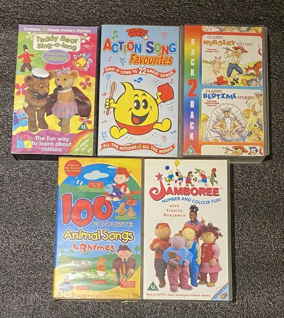 KIDS VINTAGE NURSERY Rhymes VHS Video Bundle X 5 £14.99 - PicClick UK