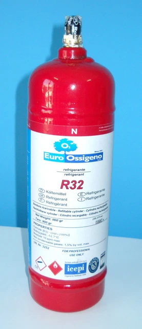 GAS REFRIGERANTE R32 da 1Lt/800gr - bombola per ricaricare ...