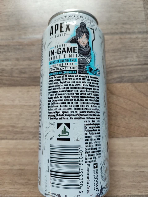 MONSTER ULTRA APEX Legends Energy Drink 500ml Can Full Can SKU 0521 AG ...