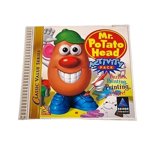 CD ROM MR Potato Head Activity Pack Classic Value Series Hasbro Win/Mac ...