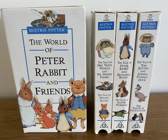 PETER RABBIT & Friends Beatrix Potter VHS x 3 Box Set Tapes Videos 1993 ...