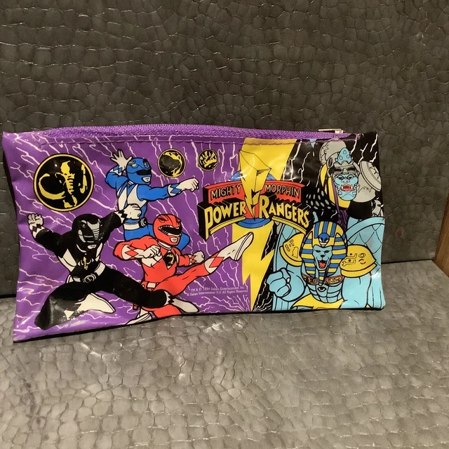VINTAGE 1994 SABANS Mighty Morphin Power Rangers Pencil Case Retro Rare ...