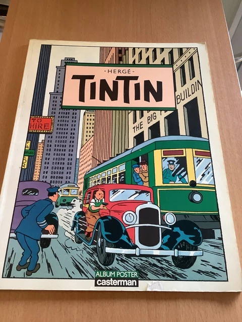 TINTIN. RARE. ALBUM Poster Casterman 1986. 30x39. Incomplet. EUR 20,00 ...