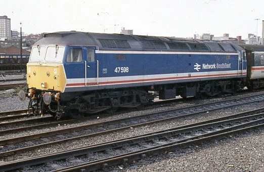 ORIGINAL COLOUR SLIDE of 47598 BR class 47 diesel loco £2.25 - PicClick UK