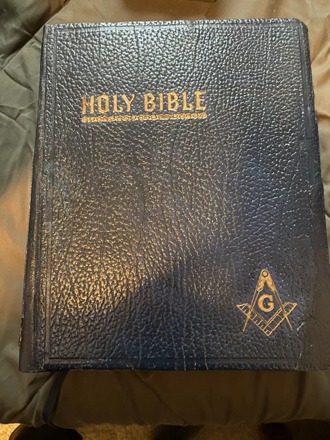 MASONIC EDITION OF "The New Standard Alphabet Index Bible" (King James ...