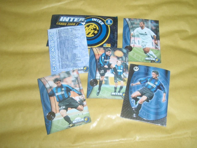 ROBERTO BAGGIO,VIERI,RECOBA,DI BIAGIO,CARDS 2000 Inter,Checklist,Nuove ...