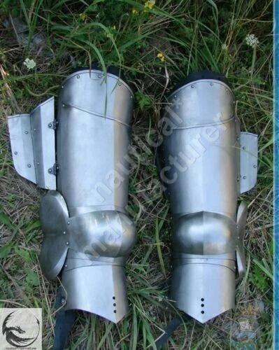 GOTHIC LEG GUARD Armor Set Medieval Knight Crusader Spartan 18GA Steel ...