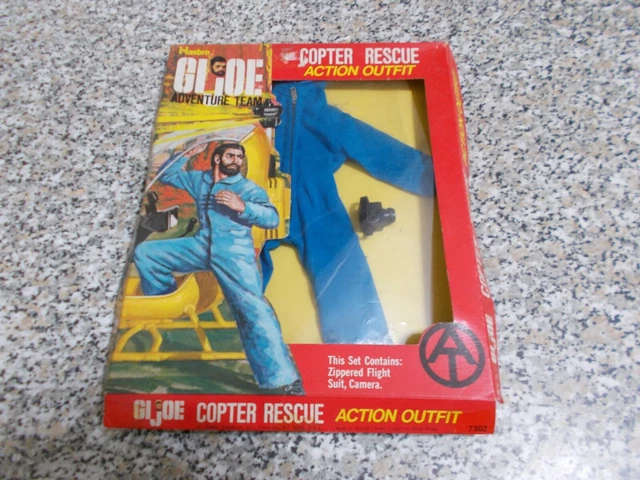 BOX GI JOE Adventure Team Action Outfit Copter Rescue 7302 Hasbro ...