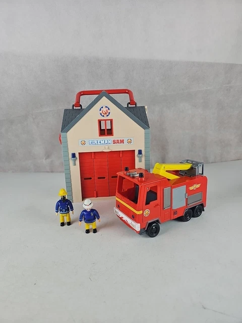 FIREMAN SAM TOY Bundle, Fire Engine, Fire Station, Figures, Cbeebies £ ...