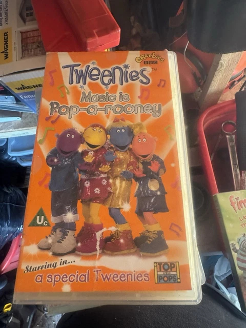 TWEENIES MUSIC IS Pop-a-Rooney (BBC PAL VHS Cassette Tape 2002) Yellow ...