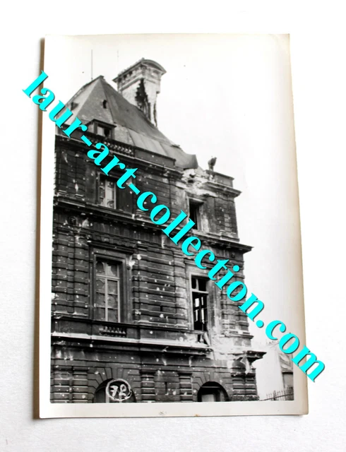PHOTO ARGENTIQUE - La Liberation De Paris 1944 - Bombardement Facade Du Louvre EUR 35,00 ...