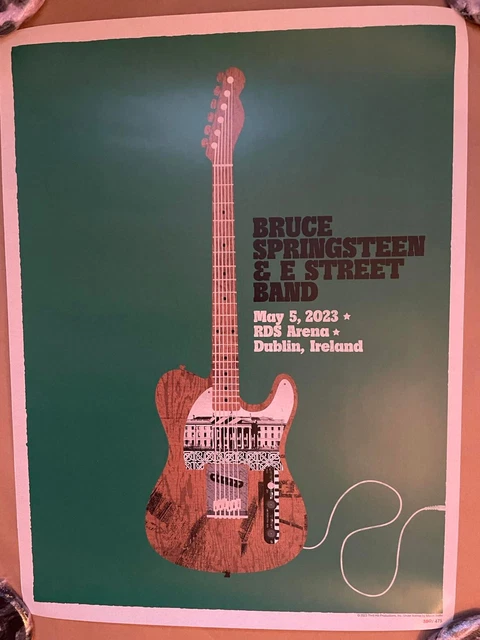 BRUCE SPRINGSTEEN TOUR 2023 poster official Dublin-May 5th-ireland EUR ...