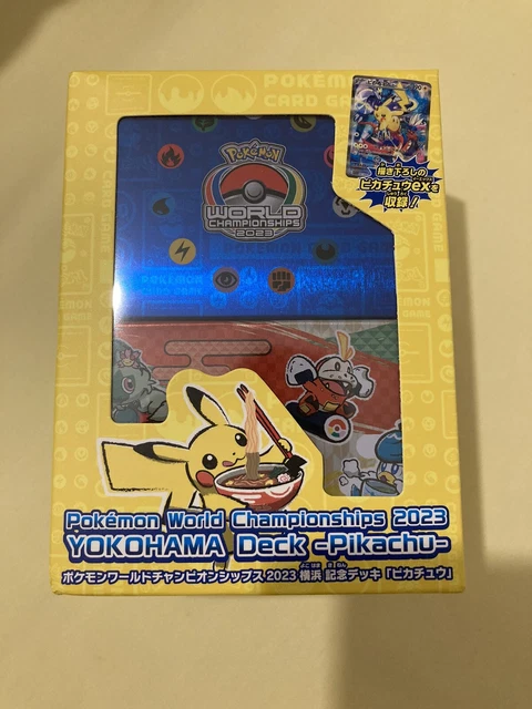 POKEMON YOKOHAMA WORLD Championships 2023 Deck Box Pikachu EX Promo New ...